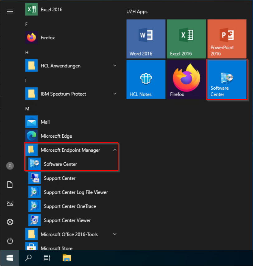 Installation on Managed Windows 10 Clients | Central IT | UZH